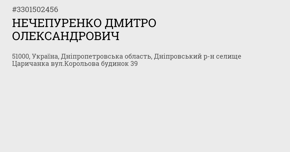 3301502456 - НЕЧЕПУРЕНКО ДМИТРО ОЛЕКСАНДРОВИЧ - Clarity Project